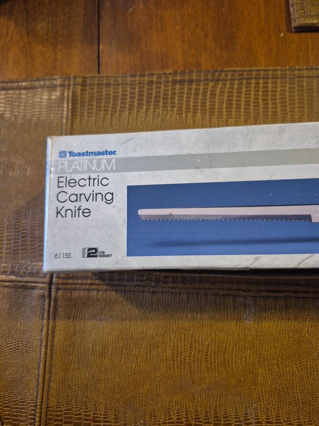 Brand New Toastmaster, Platinum Electric Carving Knife Motto 6115s ...