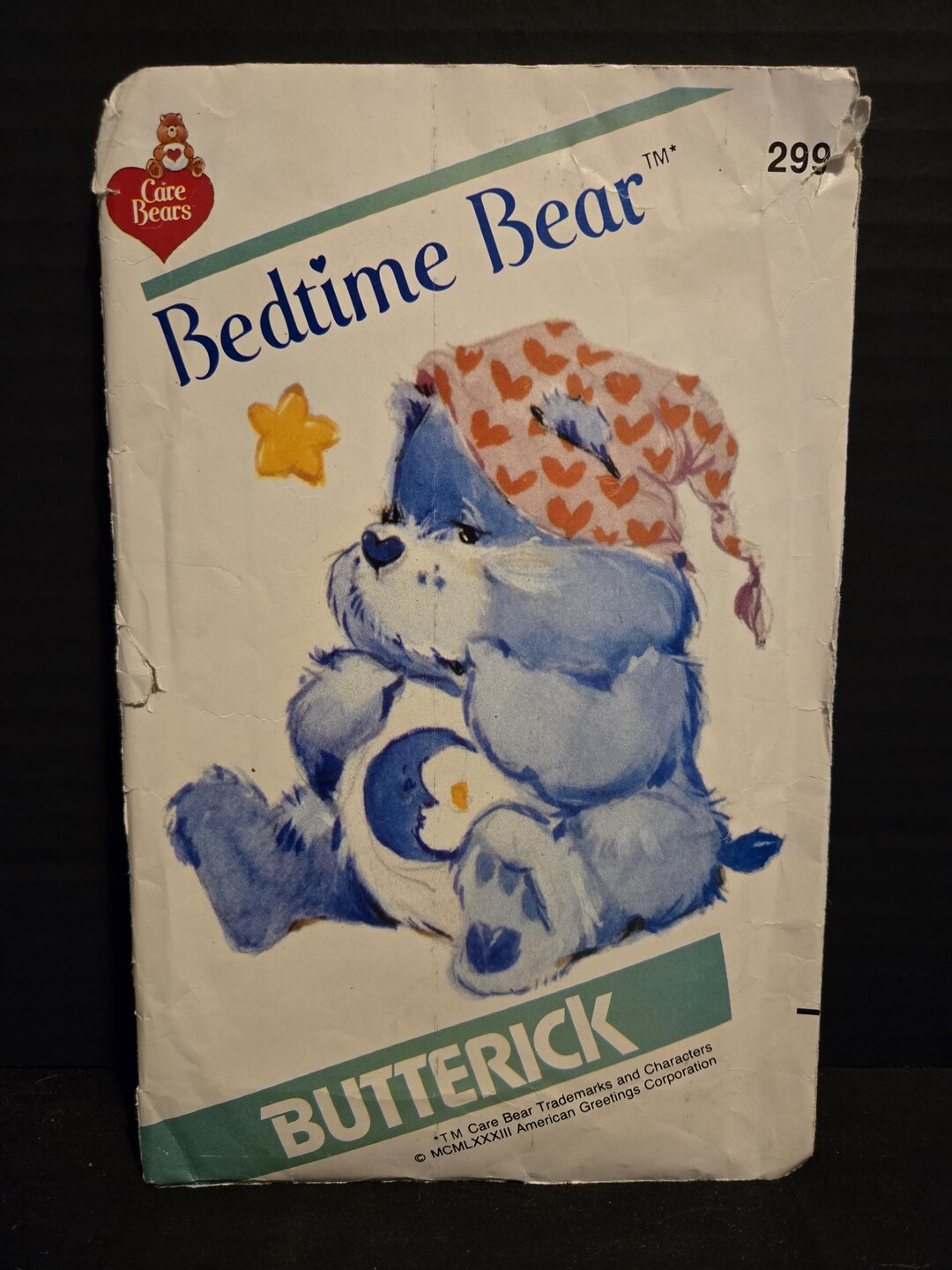 Butterick 6226/299 Bedtime Bear Sewing Pattern Care Bears Uncut - Etsy