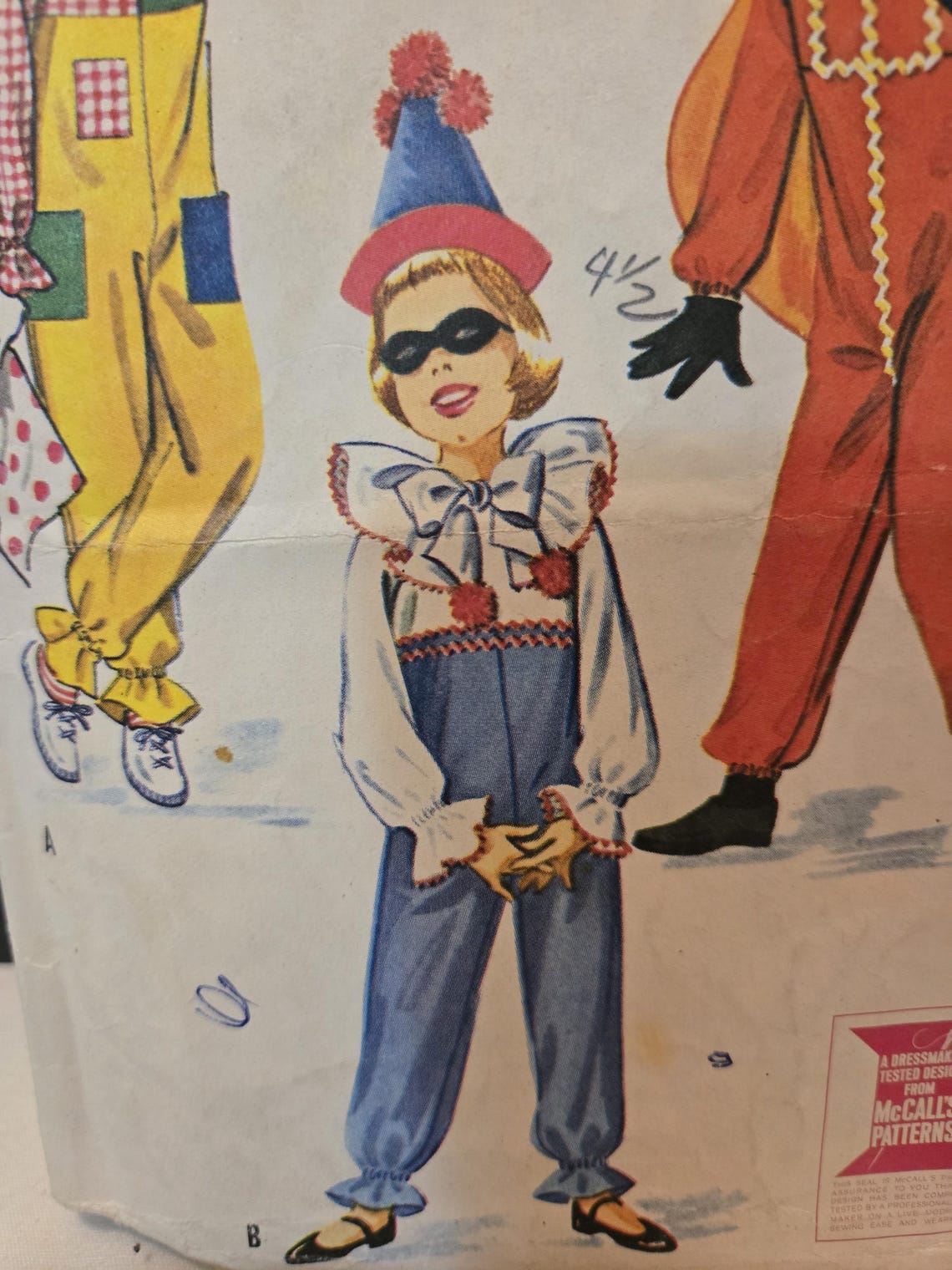 Mccall's 2459 Children's Devil, Clown and Prince Costume Patterns. Size ...