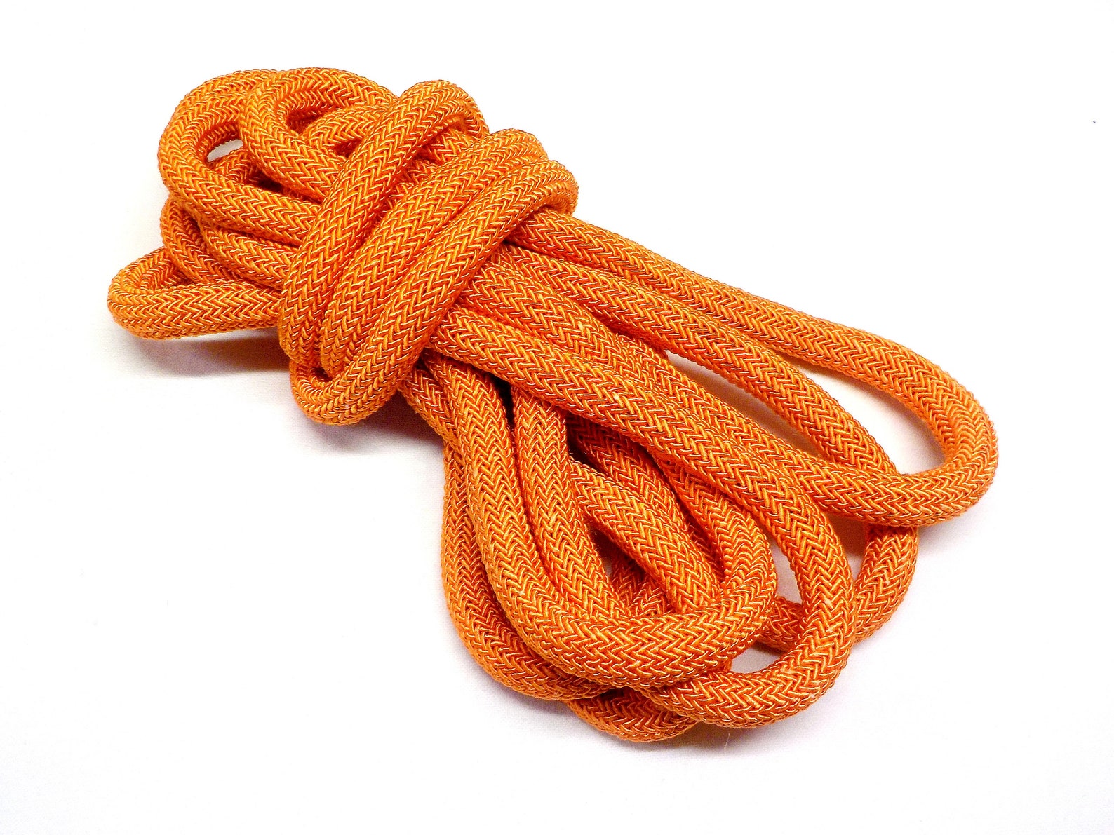 Orange Braided Rope Cord, Semisoft Trim Cord, Artificial Silk Cord ...
