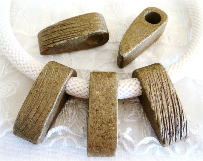 Bronze Big Tooth Ceramic Pendant, Handmade Greek Inlay Ceramic Tooth ...