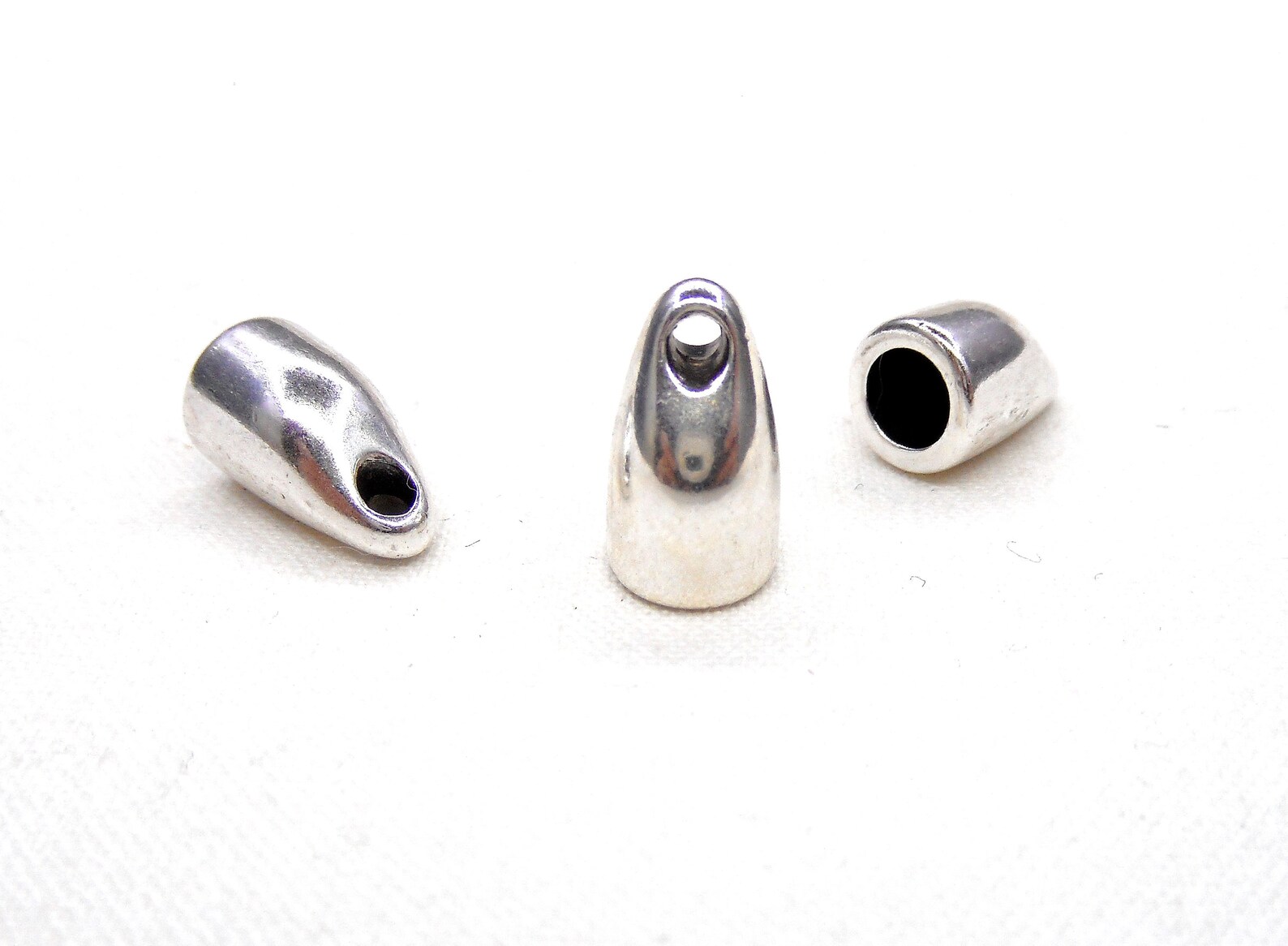 Silver Plated Curved End Cap for 5mm Round Cord Edge - Etsy
