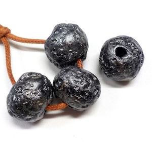 Irregular Round Ceramic Beads, Matte Ceramic Slider, Handmade Greek ...