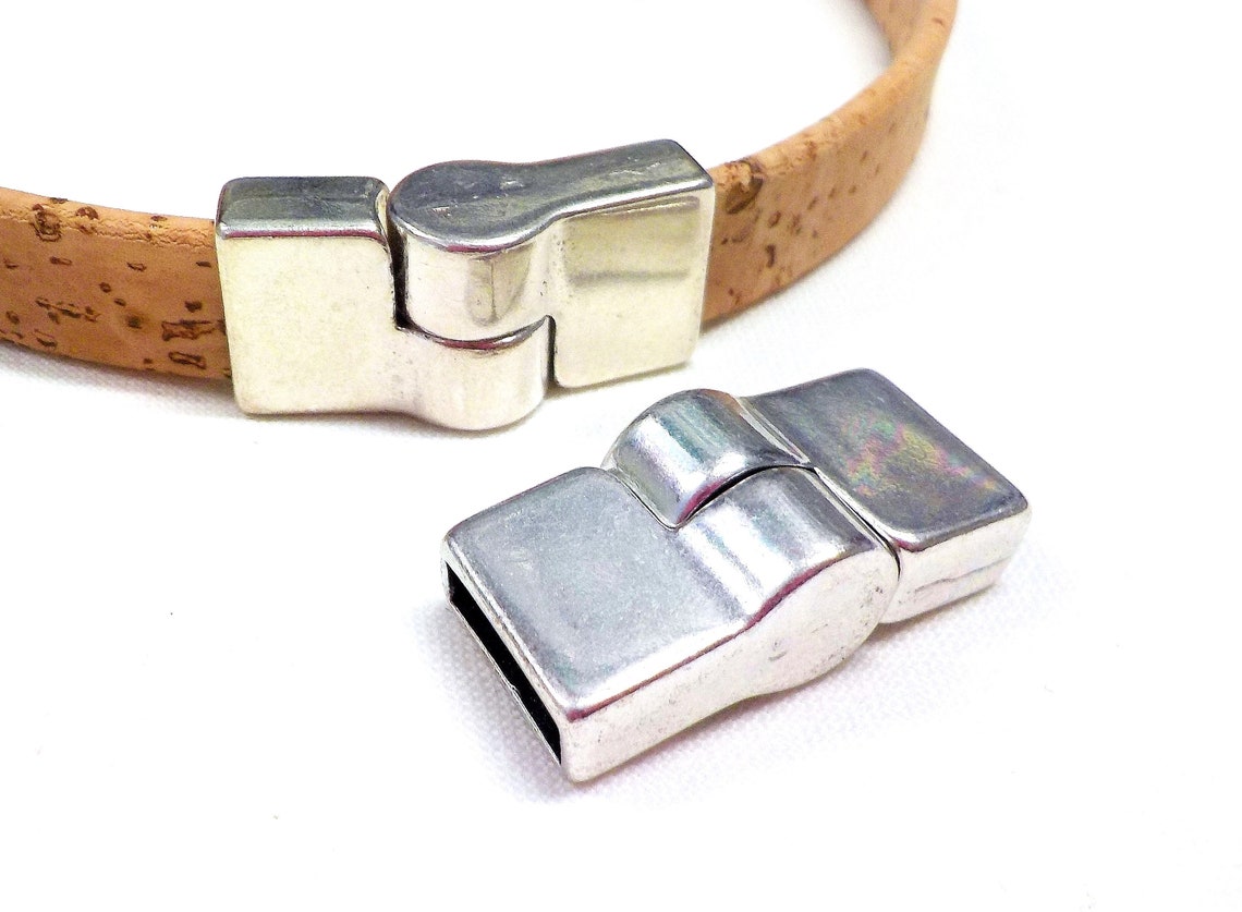 Silver Plated Magnetic Clasp Side Lock Magnetic Clasps up to - Etsy