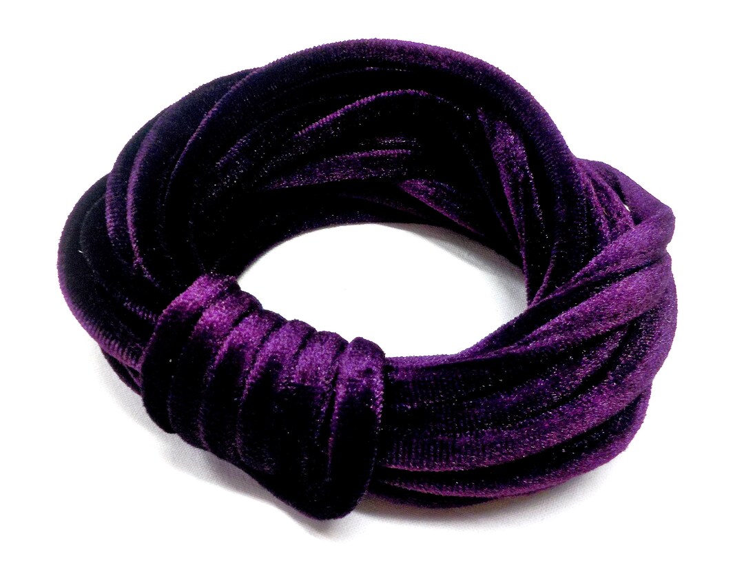 7mm Velvet Round Cord, Choker Cord, Velvet Choker, Tubing Fabric Cord ...