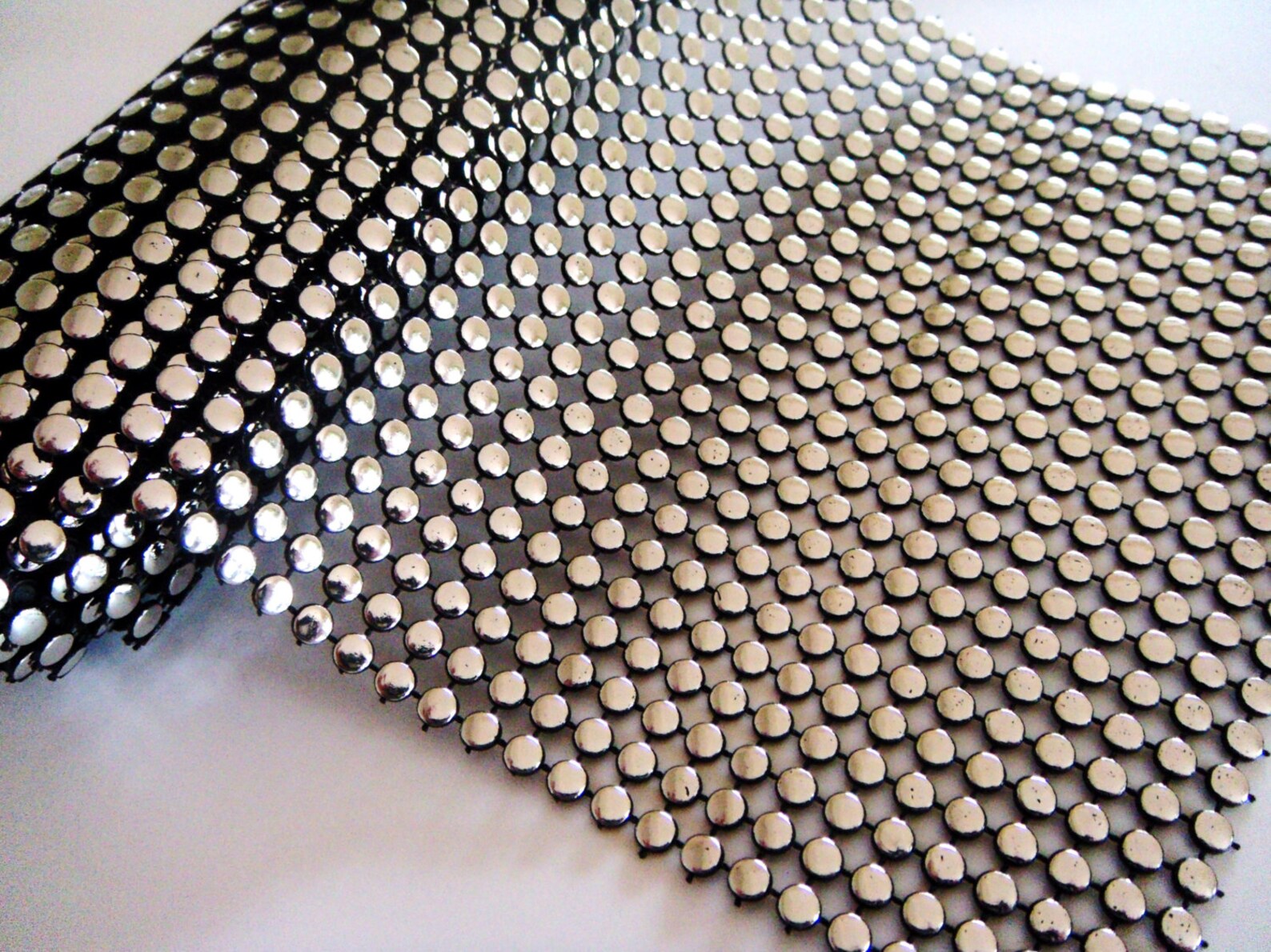 Silver Round Mesh Plastic Mesh Trimming Bling Mesh | Etsy