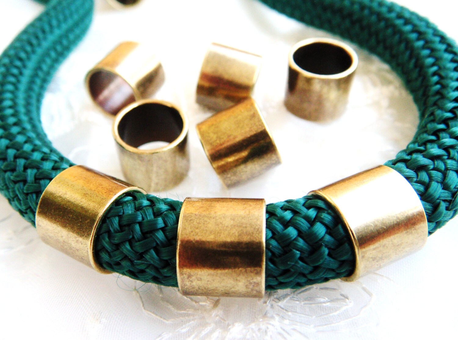 Bronze Brass Tube Tube Slider Tube Spacer 10mm Beads Large - Etsy