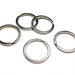 Silver Tone Split Key Rings, Large Round Key Rings, Stainless Steel ...