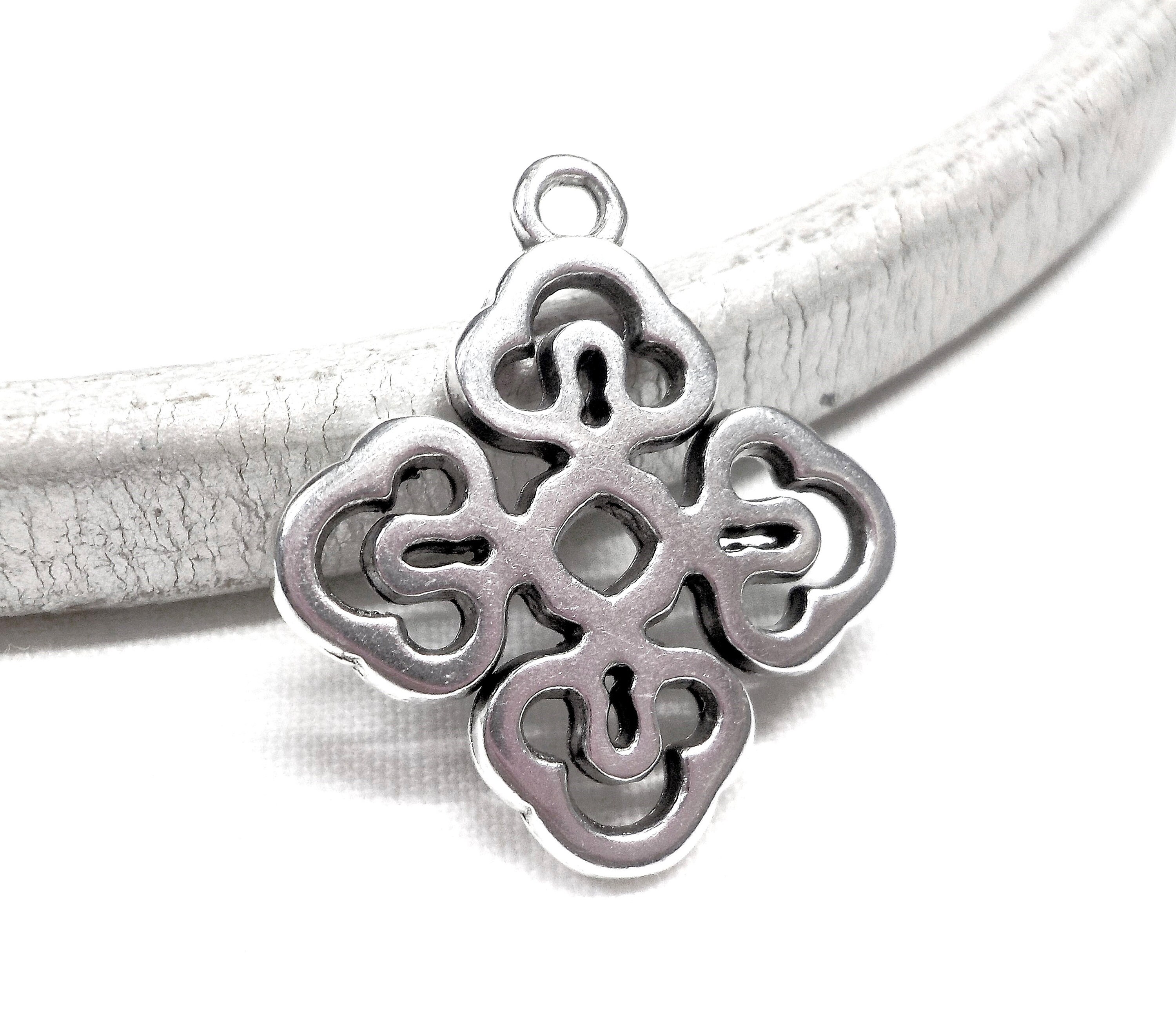 Silver Plated Cross Pendant Silver Cross Charm Silver Cross - Etsy
