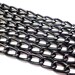 Gun Metal Curb Chain, Black Aluminum Diamond Cut Chain, Open Link ...
