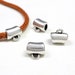 Silver Bail Beads, Ethnic Bail Charm Holder Spacer With Loop, Tube ...
