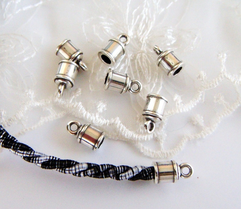999 Silver End Caps Cords Edge Cord End Hat Cord Ends Cord - Etsy