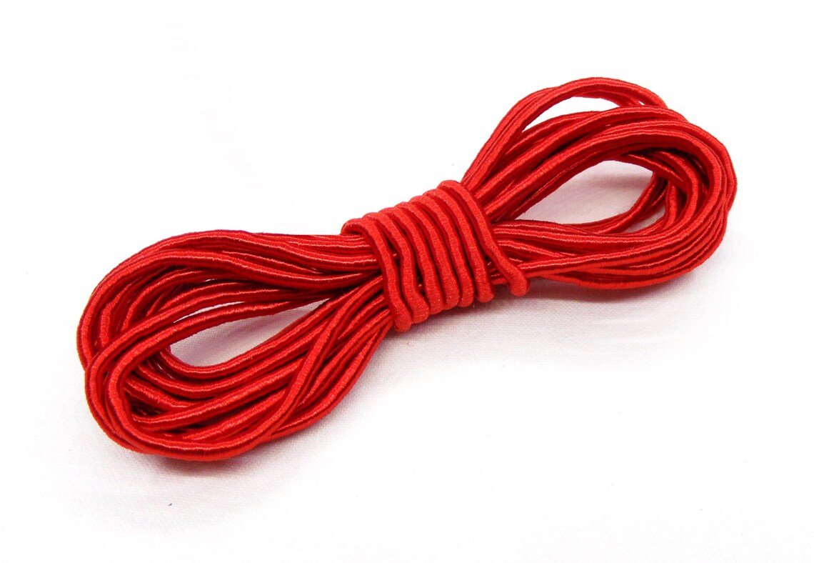 Red Wrapped Silk Satin Cord Soutache Wrapped Thread Cord | Etsy