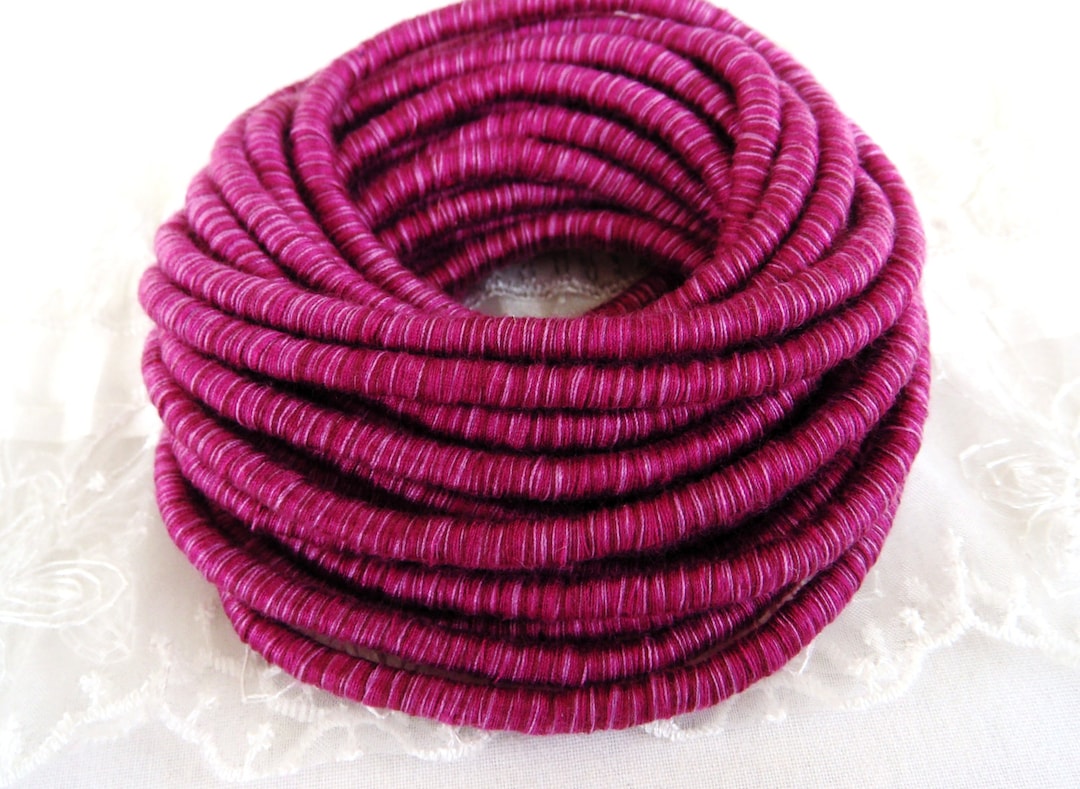 Purple Wrapped Thread Rope Cord, Covered Cording Fibre Wrap Cord, Fiber ...