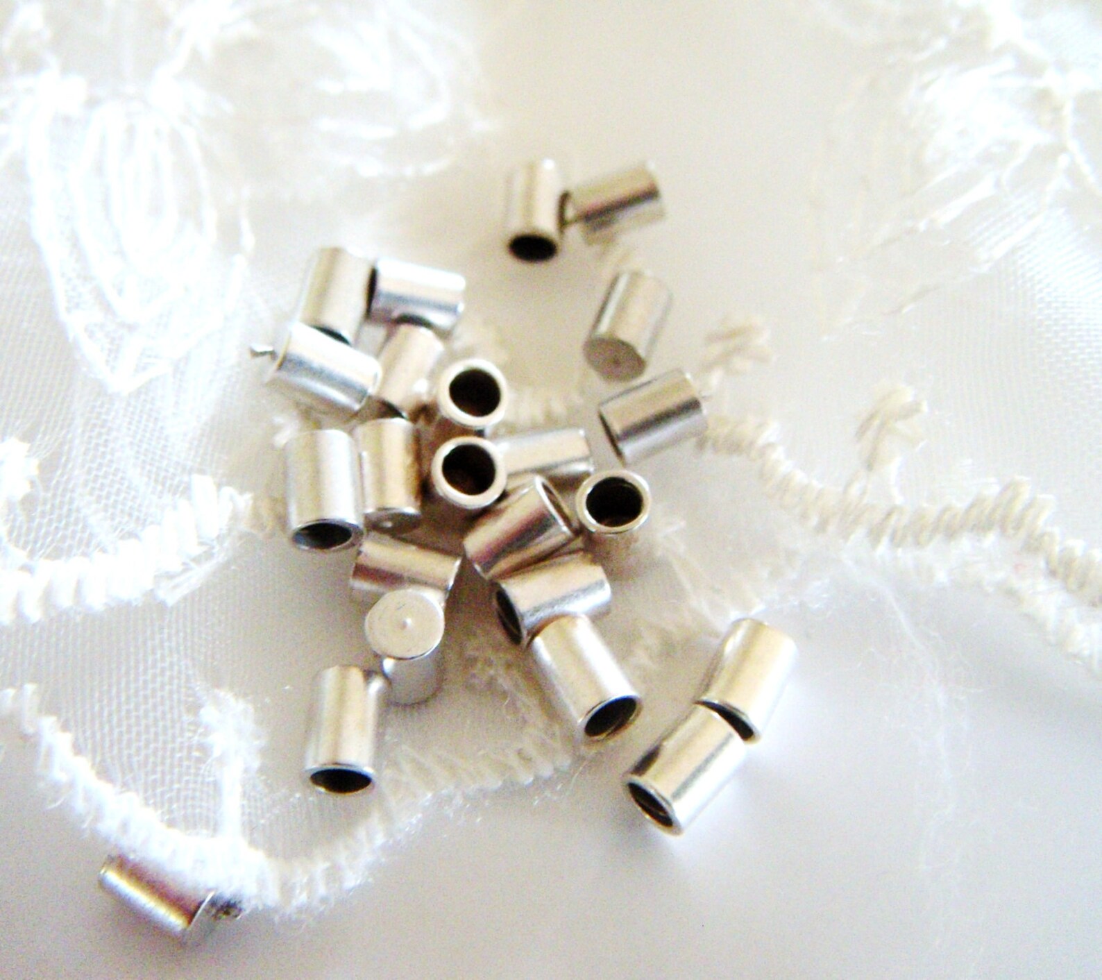 Silver End Caps 3x4mm without Loop and Hole for 2mm Leather | Etsy