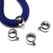 CCB Silver Bail Beads, Bail Charm Holder Spacer With Loop, Tube Bails ...