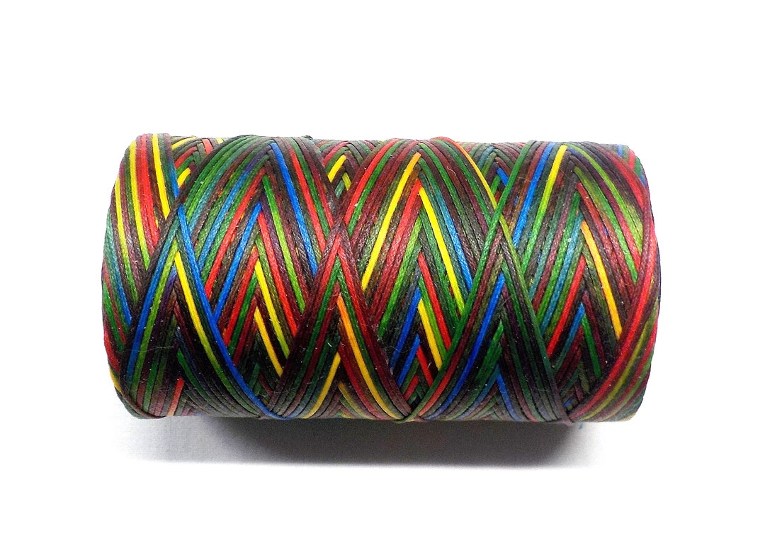 Waxed Multi Color Cord 1mm, Cotton Cord, Multi Color Cotton String ...