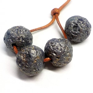 Irregular Round Ceramic Beads, Matte Ceramic Slider, Handmade Greek ...