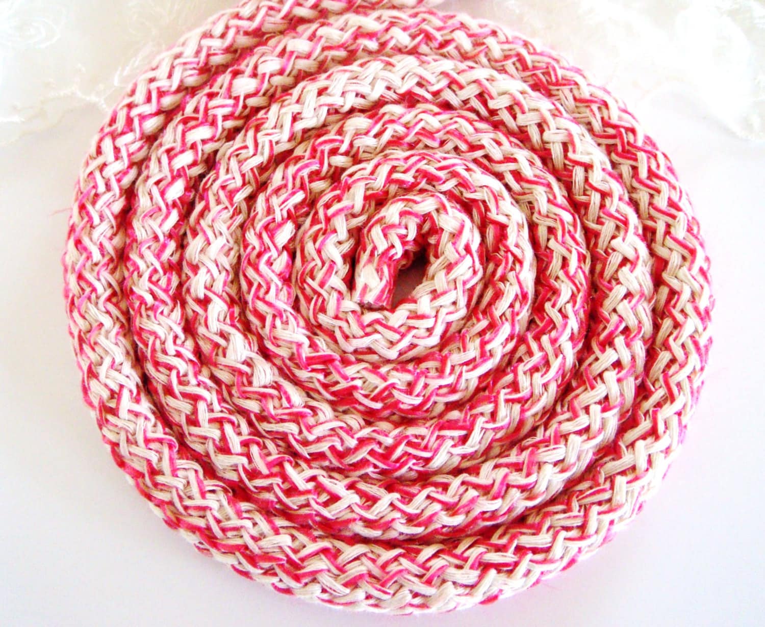 Knitted Trim Rope Cord Soft Climbing Cord Multicolor Beige | Etsy