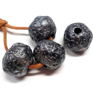 Irregular Round Ceramic Beads, Matte Ceramic Slider, Handmade Greek ...