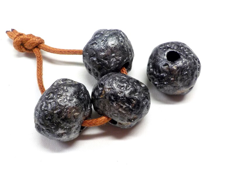 Irregular Round Ceramic Beads Matte Ceramic Slider Handmade | Etsy