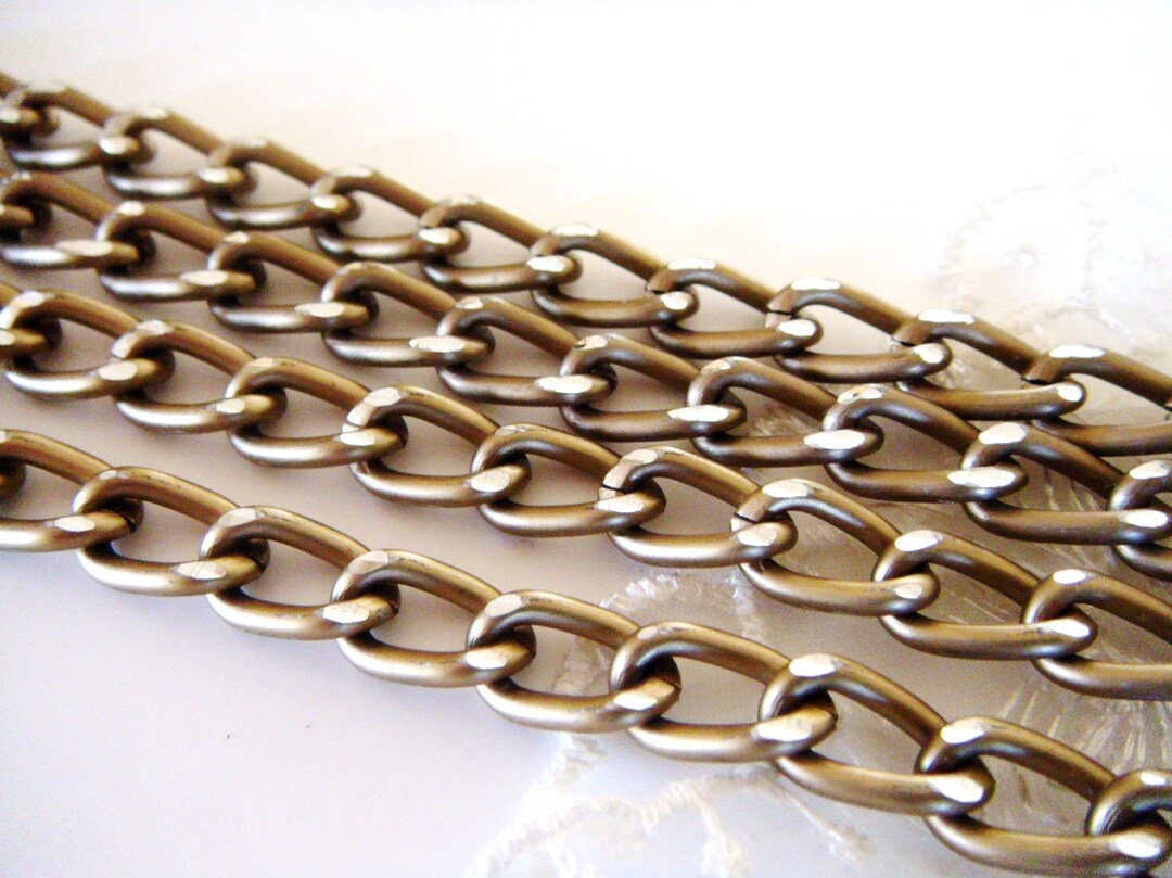Bronze Curb Chain, Aluminum Diamond Cut Chain, Open Link Twisted Chain ...