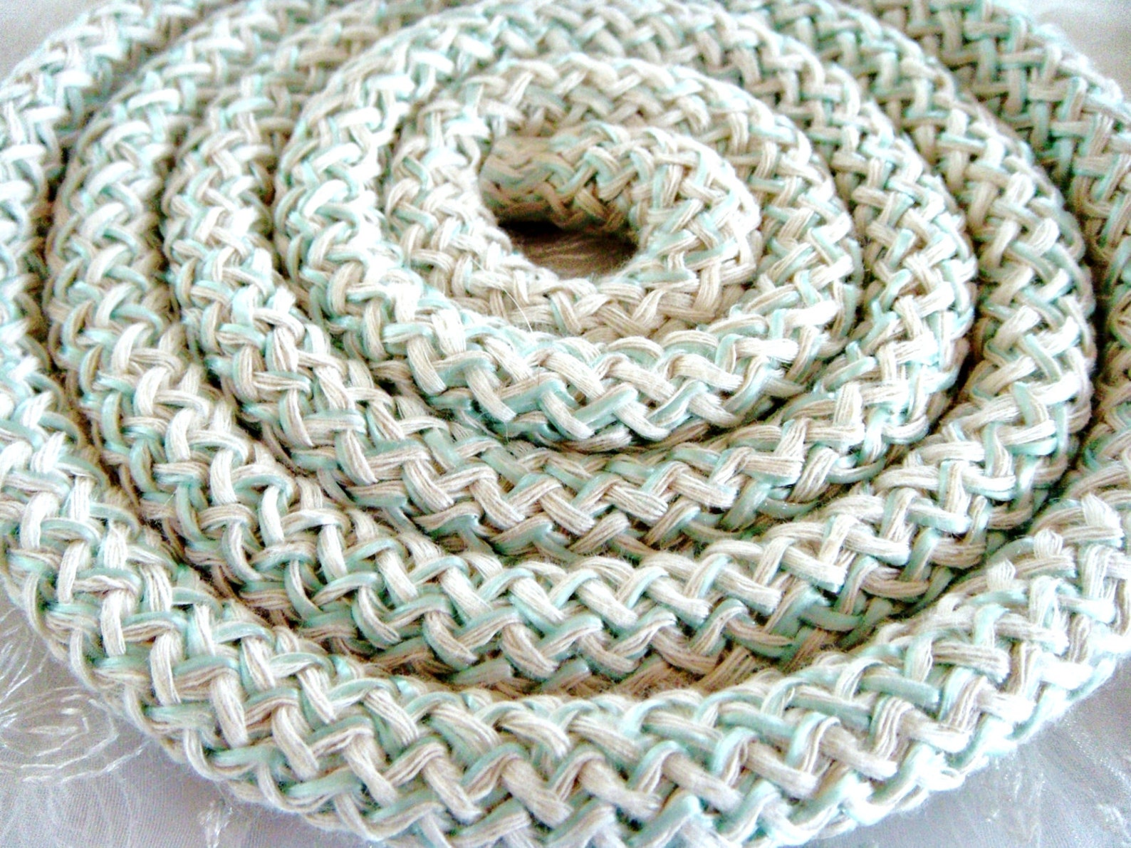 Knitted Trim Rope Cord, Soft Climbing Cord, Multicolor Beige Veraman ...