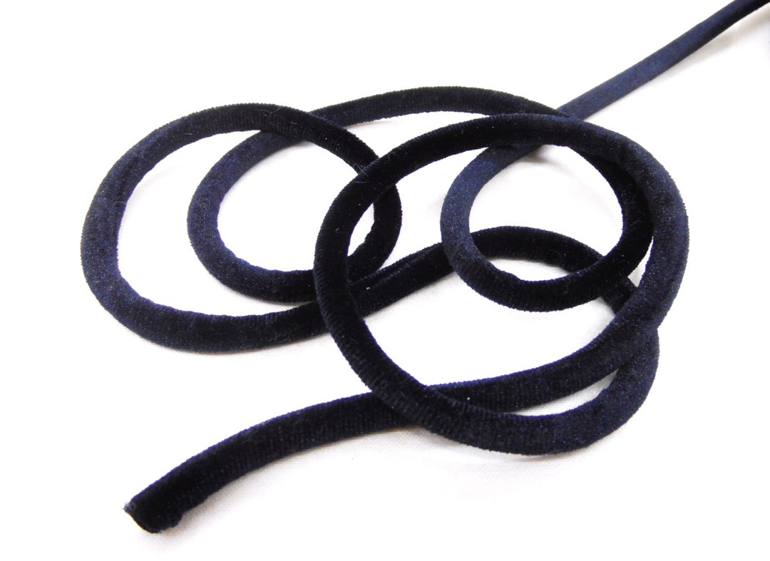 7mm Velvet Round Cord, Choker Cord, Velvet Choker, Tubing Fabric Cord ...