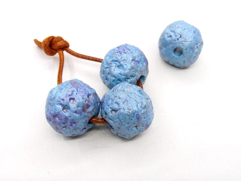 Irregular Round Ceramic Beads, Matte Ceramic Slider, Handmade Greek ...
