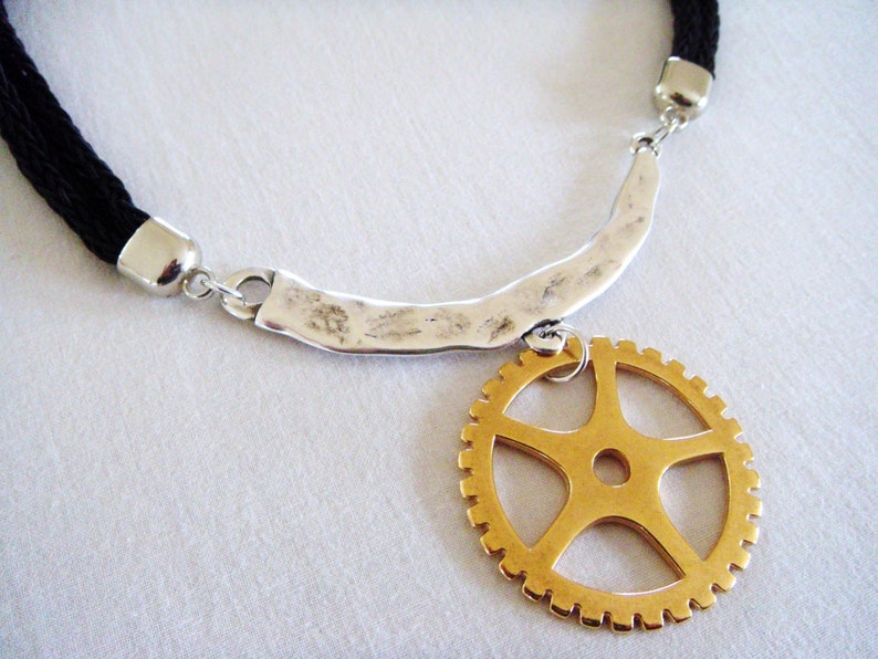 Gold Plated Flat Curved Necklace Bar Pendant Embossed - Etsy