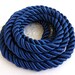 Navy Blue Satin Twisted Cord Wrapped Thread Cord Polyester - Etsy