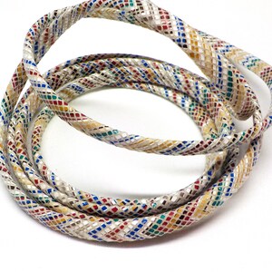 Beige Fabric Flat Cotton Cord, Flat Cotton Rope, Ethnic Design Cord ...