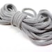 Light Grey Braided Oval Rope Cord, Gray Semisoft Trim Cord, Artificial ...
