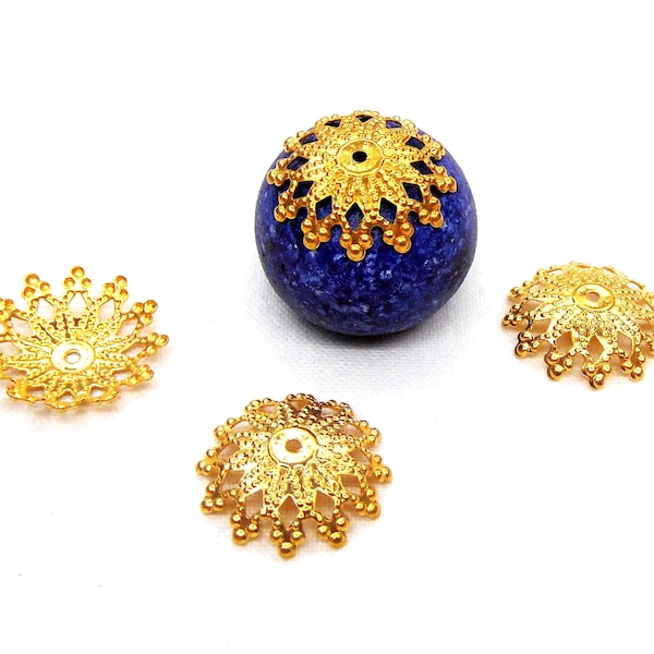 Filigree Bead Caps - Etsy