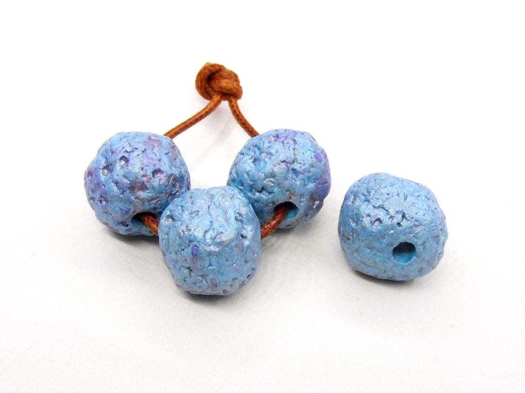 Irregular Round Ceramic Beads, Matte Ceramic Slider, Handmade Greek ...