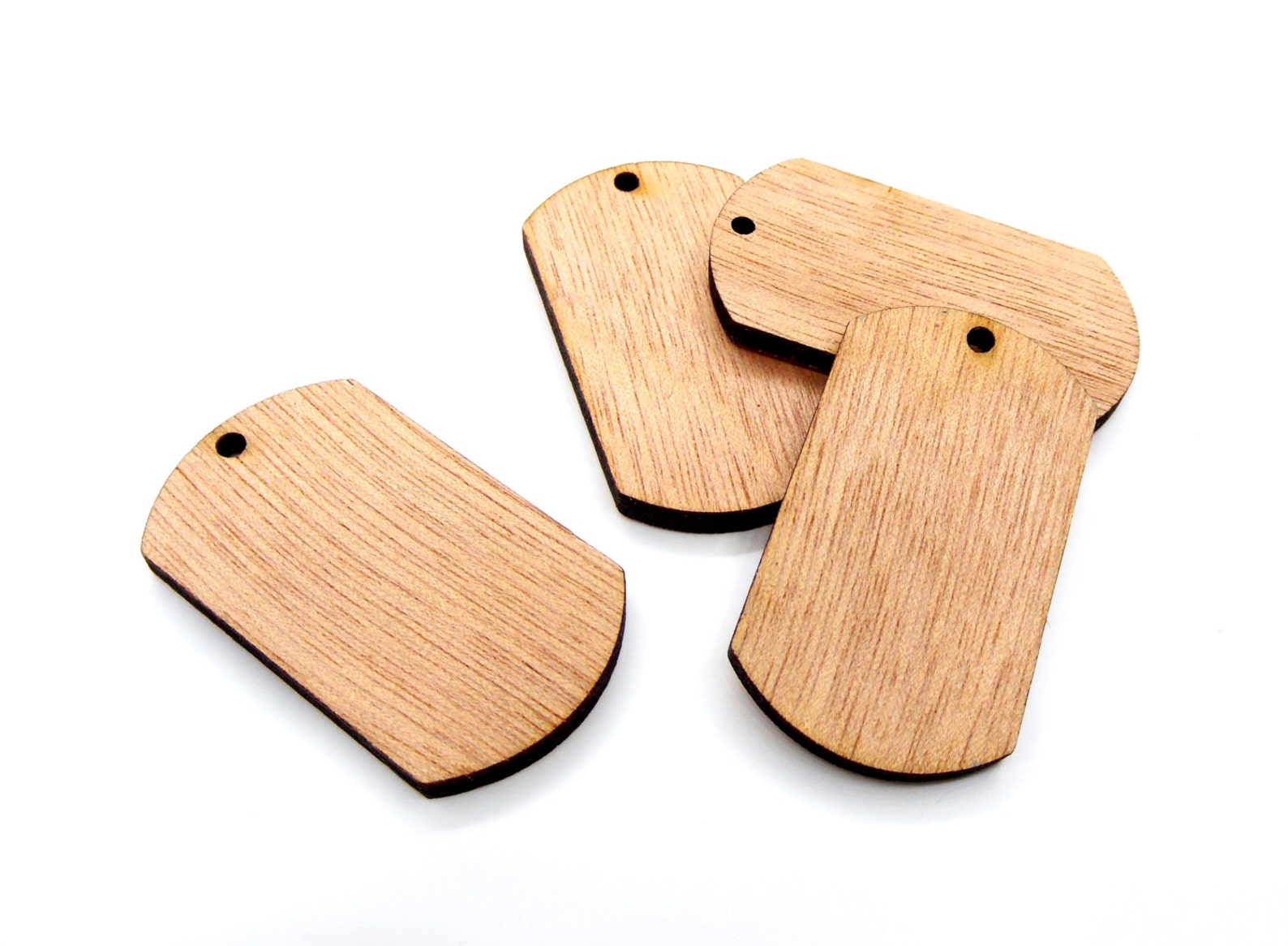 Wooden Tag Pendant, Blank Wood Tag Pendant, Wood Tile Tag Pendant, Dog ...