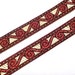 Red Gold Woven Embroidered Jacquard Trim Metallic Ribbon - Etsy