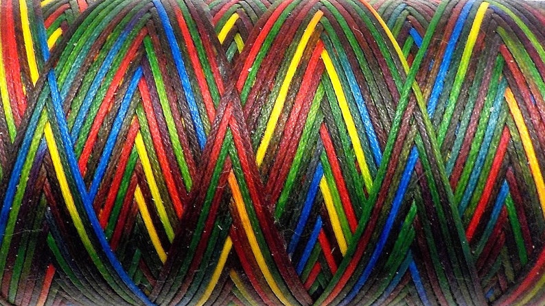Waxed Multi Color Cord 1mm Cotton Cord Multi Color Cotton - Etsy UK