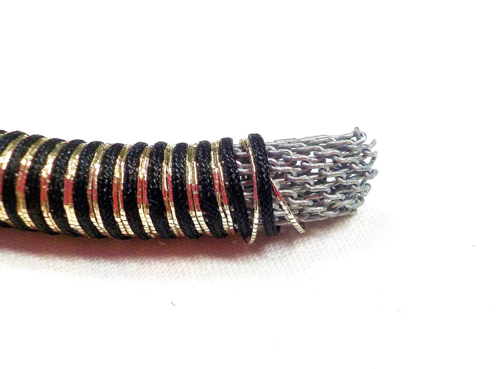 4mm Gold Covered Mesh Chain Gold Wrapped Thread Chain Fiber | Etsy