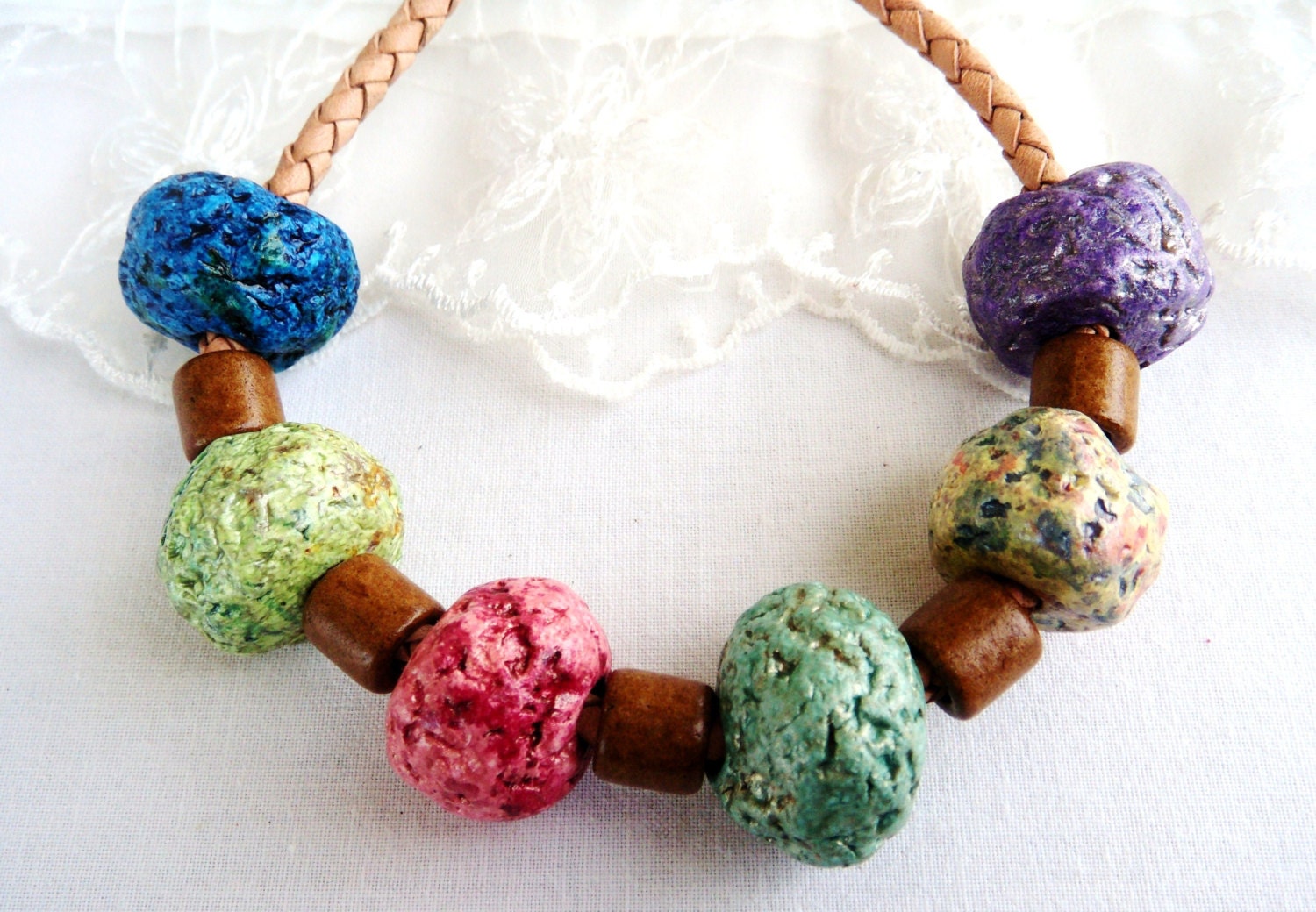 Irregular Round Ceramic Beads Matte Ceramic Slider Handmade - Etsy