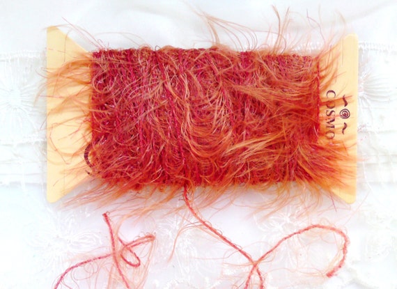 Orange Rust Thread Fiber Cord Glitter Yarn 45m / 5 Yards1 | Etsy