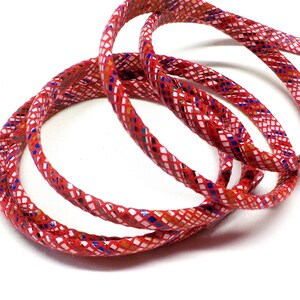 Red Fabric Flat Cotton Cord, Flat Cotton Rope, Ethnic Design Cord ...