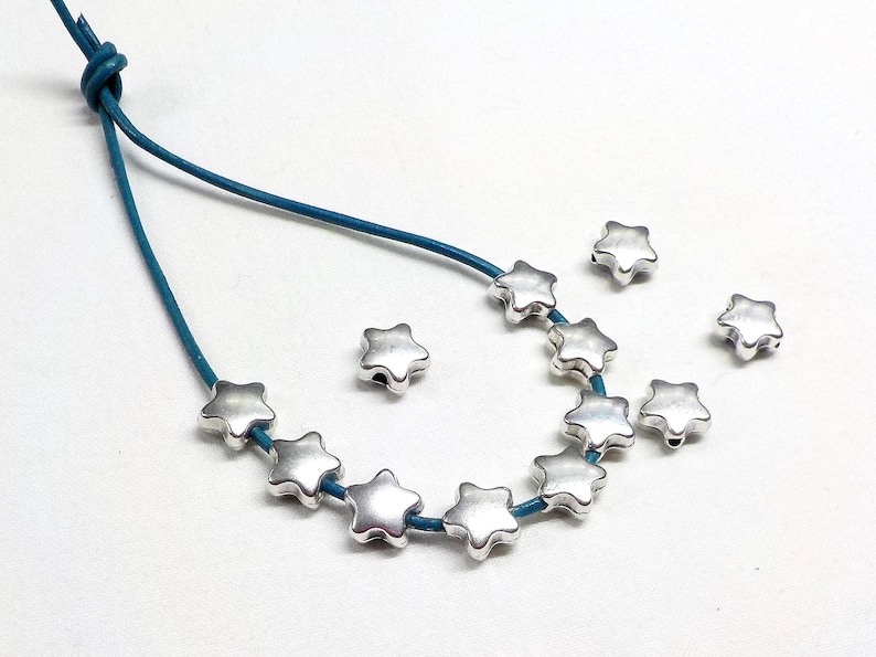 999 Silver Plated Star Silver Star Star Metal Bead Star - Etsy