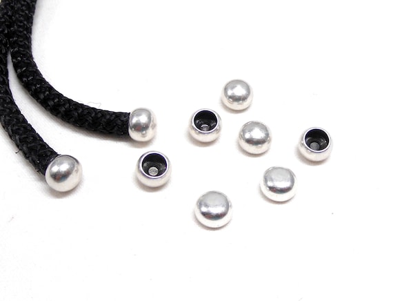 999 Silver Plated End Caps Ball Hats without Loop and Hole | Etsy