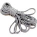 Light Grey Braided Oval Rope Cord, Gray Semisoft Trim Cord, Artificial ...