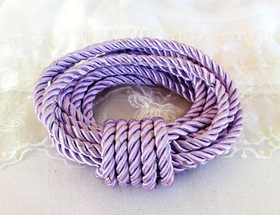5mm Lilac Light Violet Satin Twisted Cord Wrapped Thread | Etsy