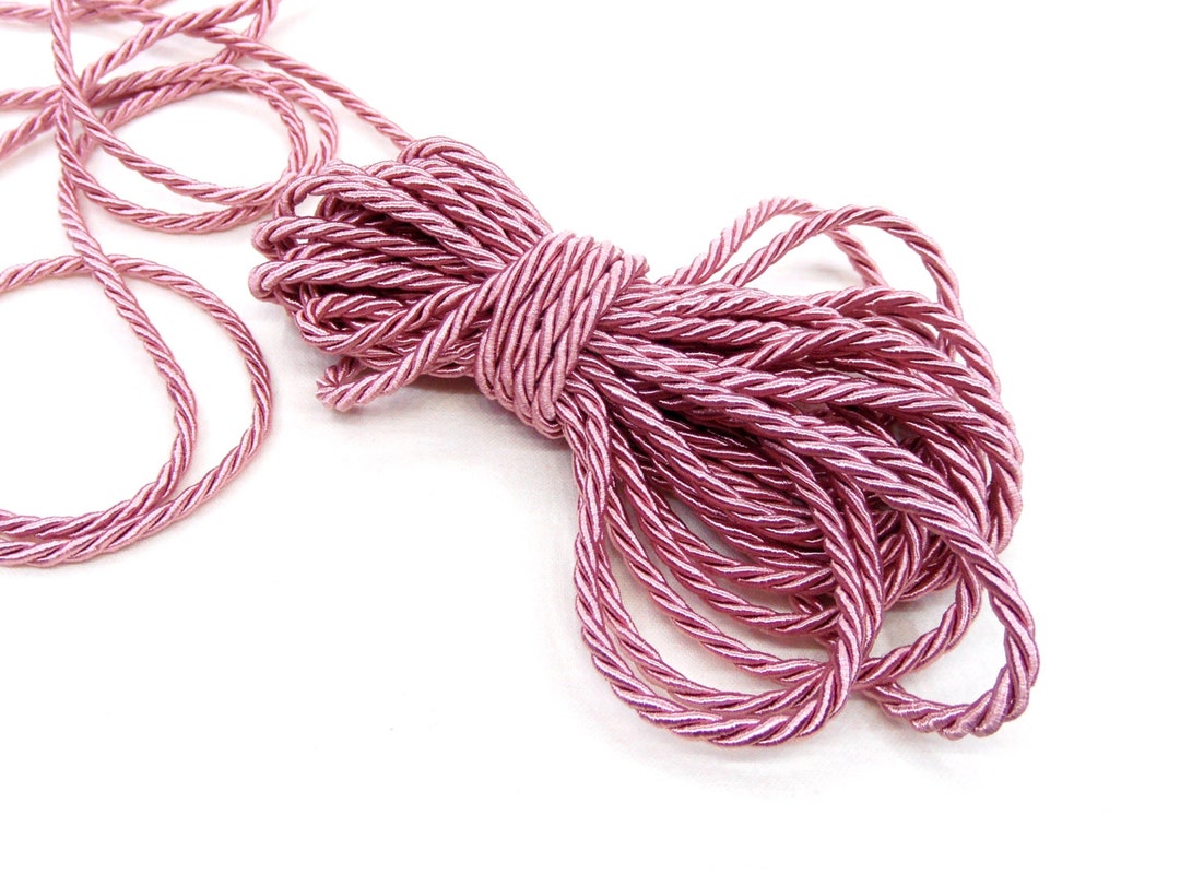 3mm Salmon Satin Twisted Cord Wrapped Thread Cord Polyester - Etsy