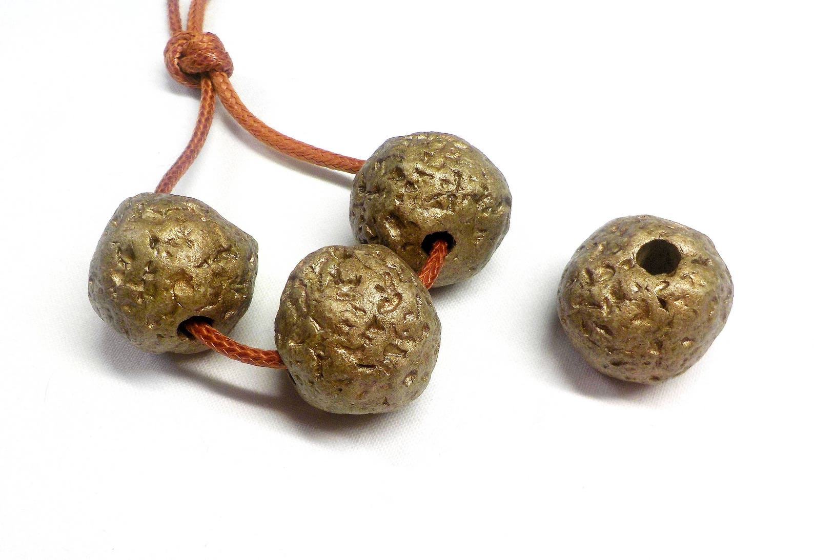 Irregular Round Ceramic Beads Matte Ceramic Slider Handmade | Etsy