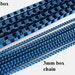 Blue Venetian Box Chain, Stainless Steel Chain, Colored Chain 8mm- 15 ...