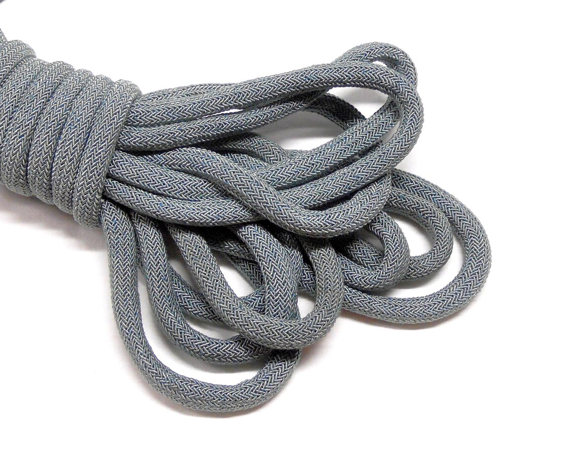 Grey Gray Braided Rope Cord Semisoft Trim Cord Artificial | Etsy